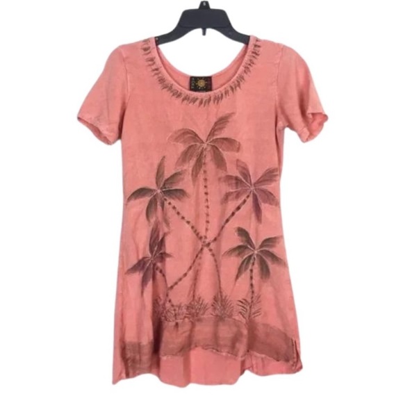 raya sun | Tops | Vintage Raya Sun Hawaiian Palm Tree Tunic Top Size ...